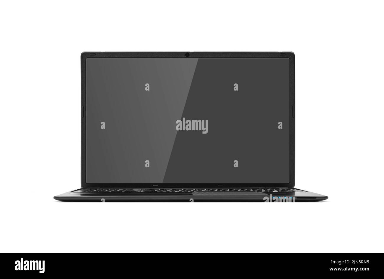 Laptop isolated on white background Stock Photo - Alamy