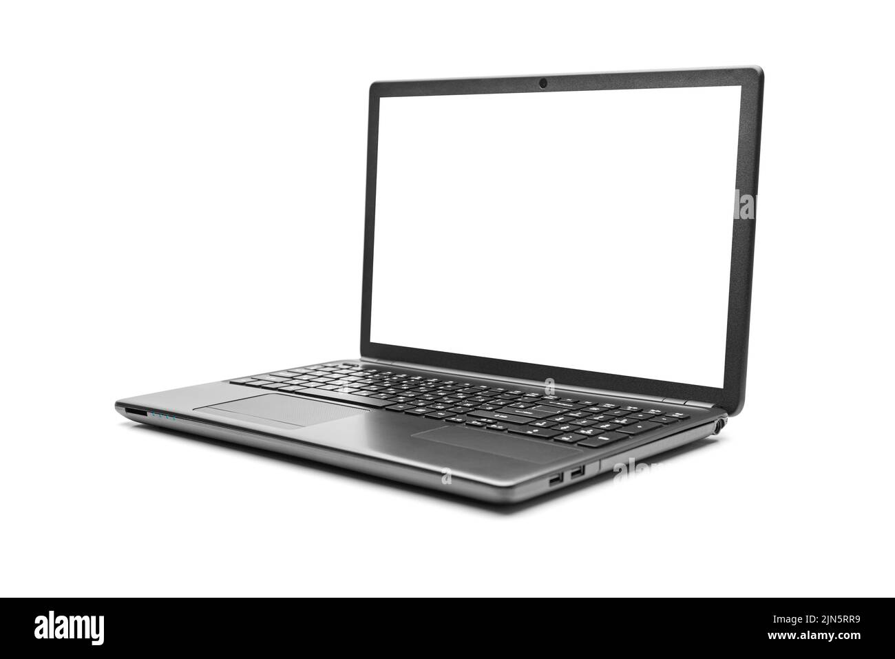 Laptop isolated on white background Stock Photo - Alamy