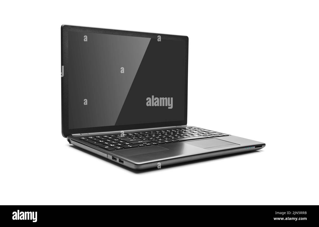 Laptop isolated on white background Stock Photo - Alamy