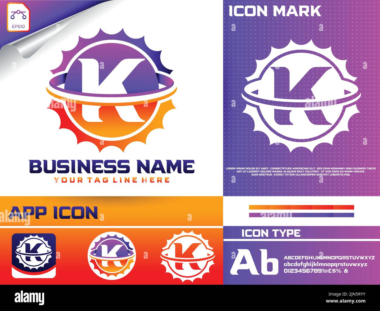 Automobile letter k logo design inside gear shape Stock Vector Image ...