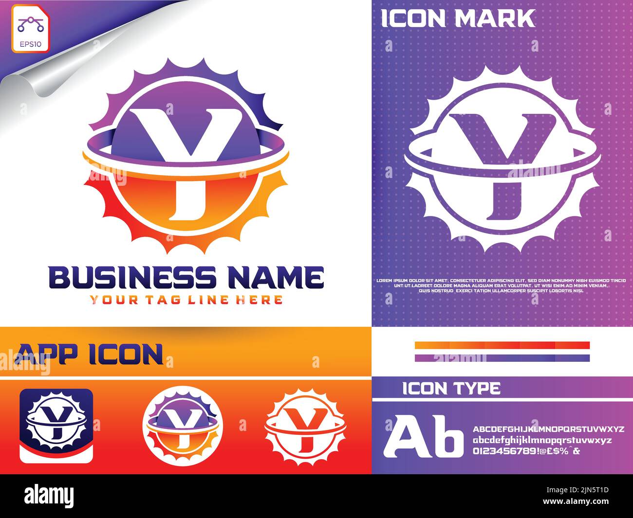 Y logo design Stock Vector Images - Alamy