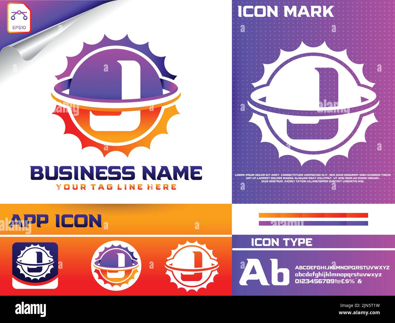 Automobile letter j logo design inside gear shape Stock Vector Image ...