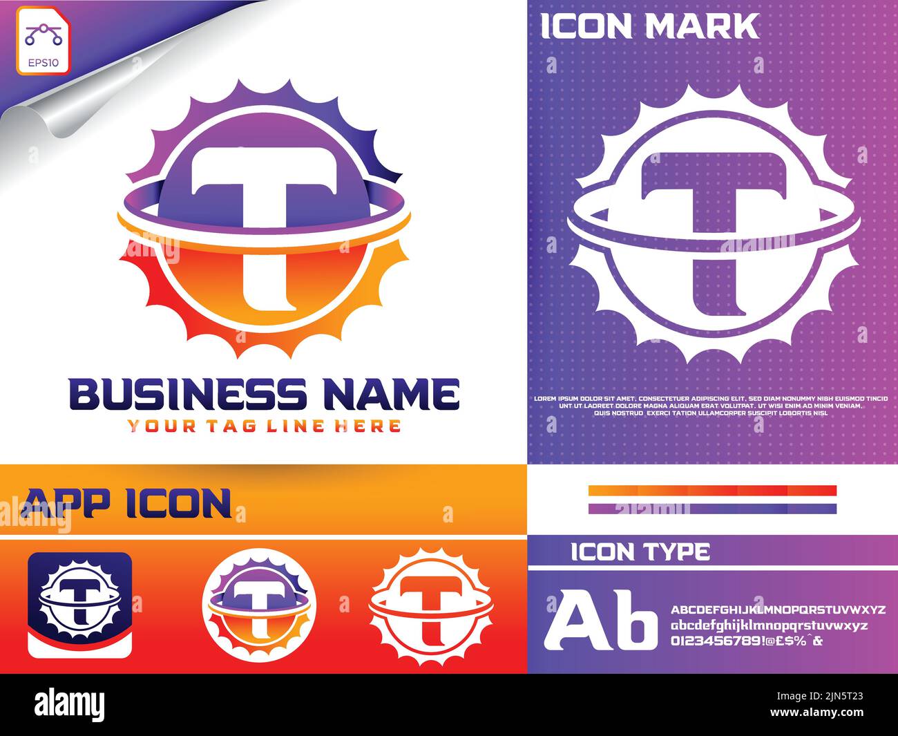 Automobile letter t logo design inside gear shape Stock Vector Image ...