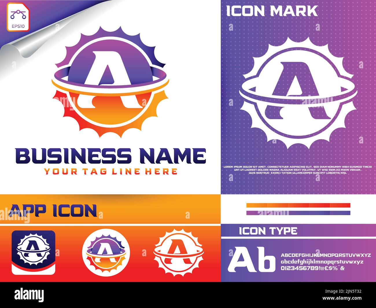 Automobile letter A logo design inside gear shape Stock Vector Image ...