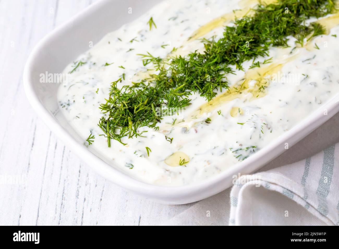 Haydari is a type of yogurt made from certain herbs and spices ...