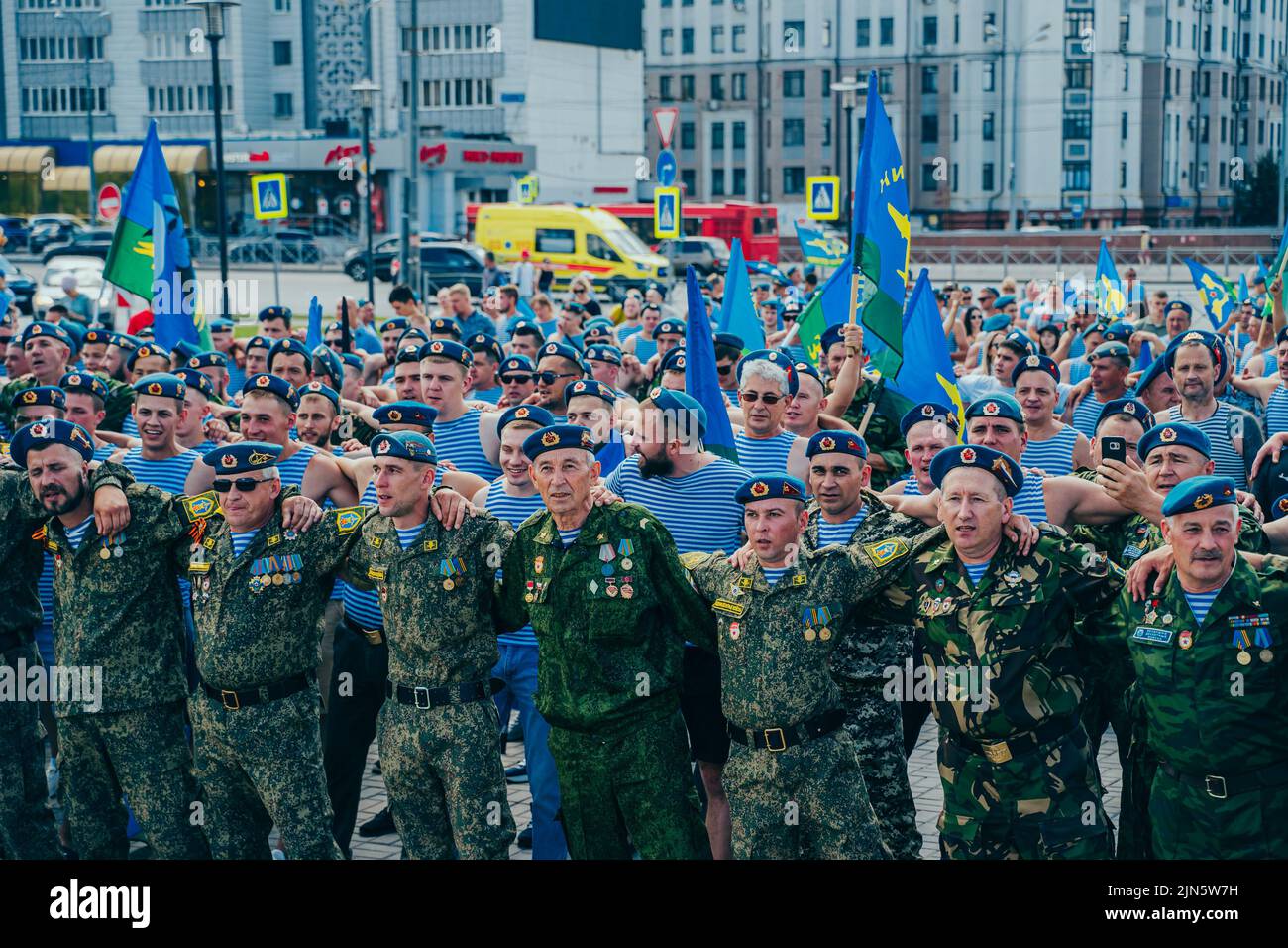 Kazan, Russia. 2022, August 02. Day of the Russian Airborne Forces (VDV ...