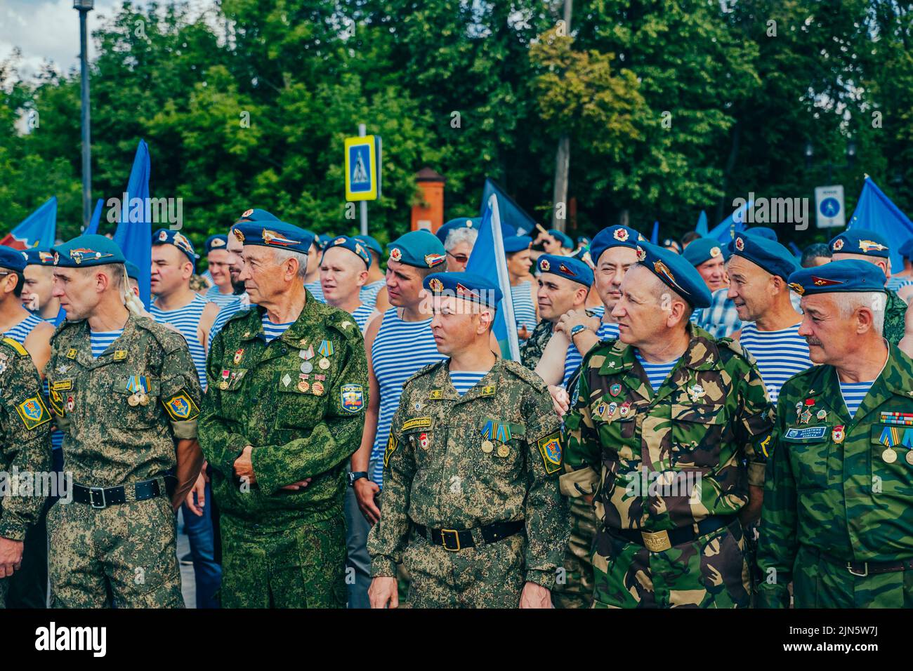 Kazan, Russia. 2022, August 02. Day of the Russian Airborne Forces (VDV ...