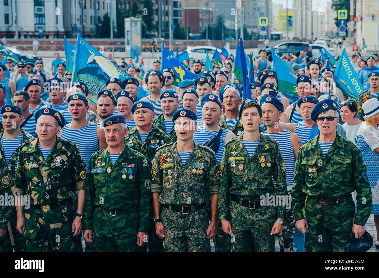 Kazan, Russia. 2022, August 02. Day of the Russian Airborne Forces (VDV ...