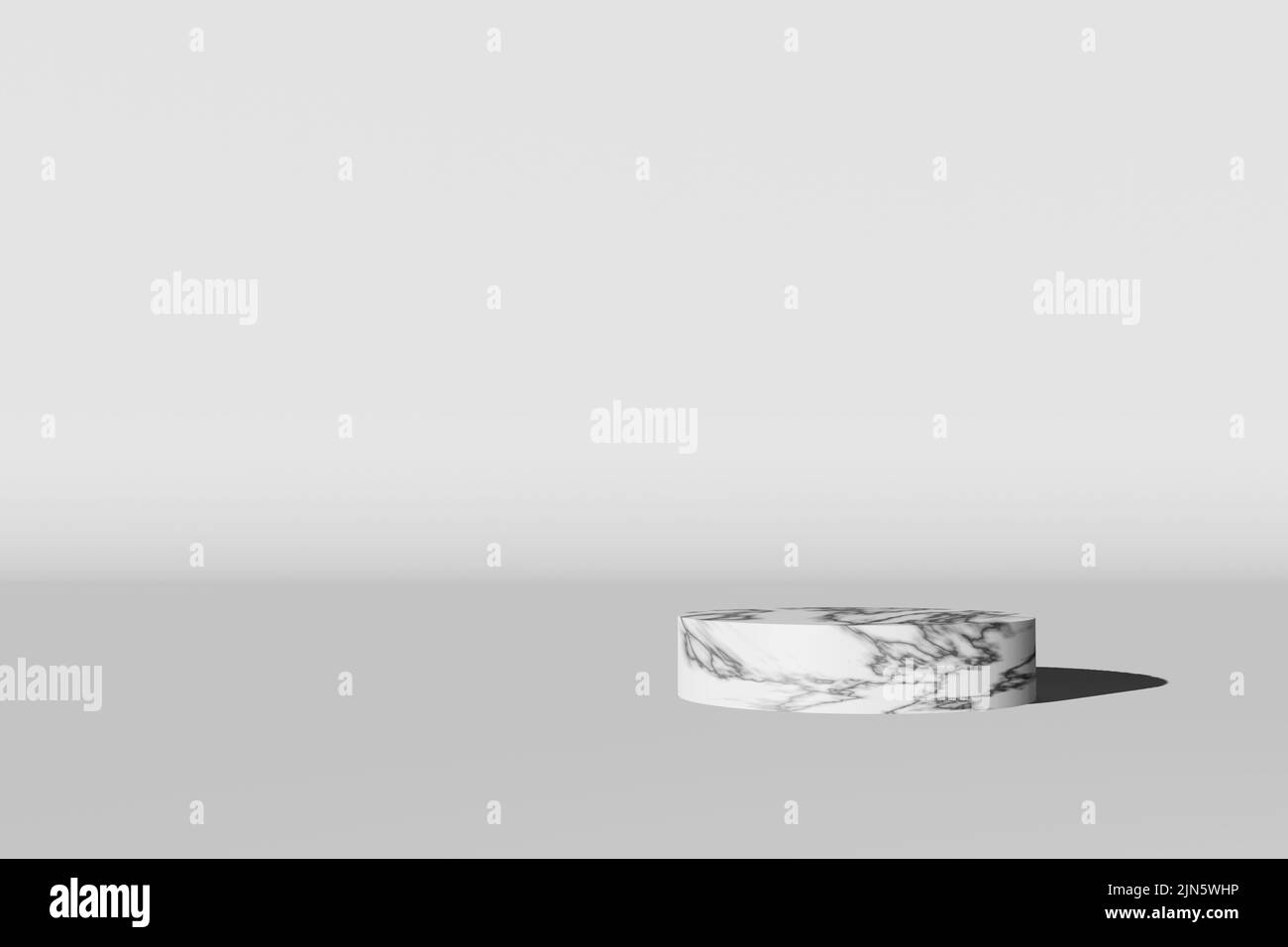 Empty marble stones concrete platform podium with harsh shadow 3D ...