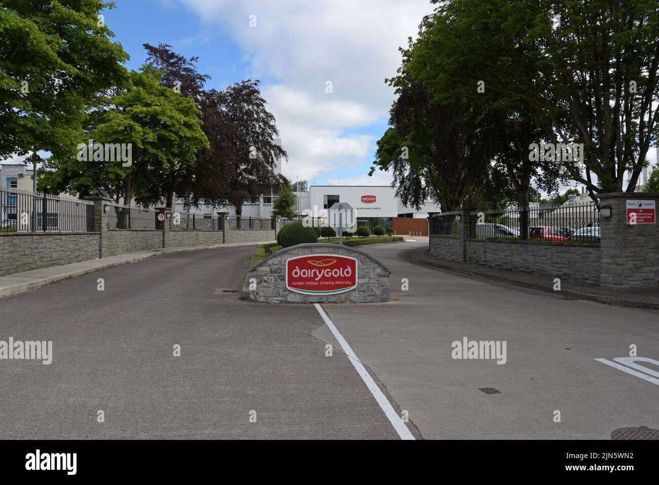 The entrance to the Dairygold Food Ingredients Ltd factory in Mallow ...