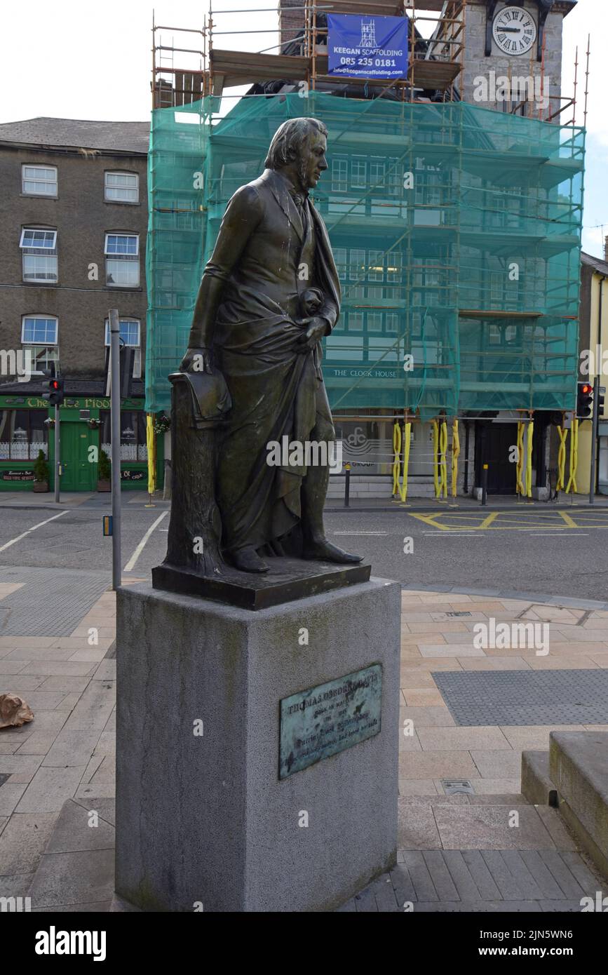 Statue of Thomas Osborne Davis, writer and politician, in the Main ...