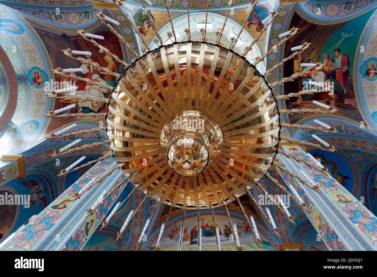 Chandelier inside golden temple in hi-res stock photography and images ...