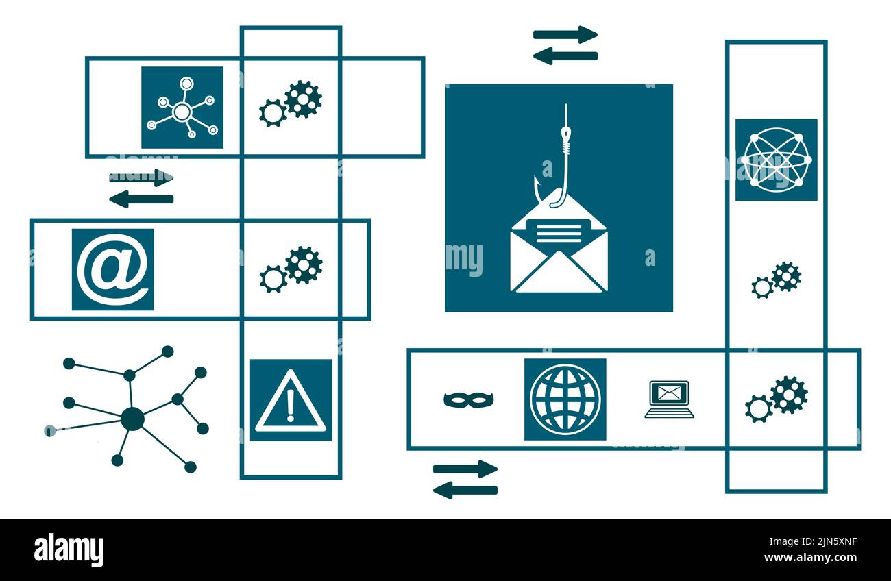 Email phishing icon Cut Out Stock Images & Pictures - Alamy