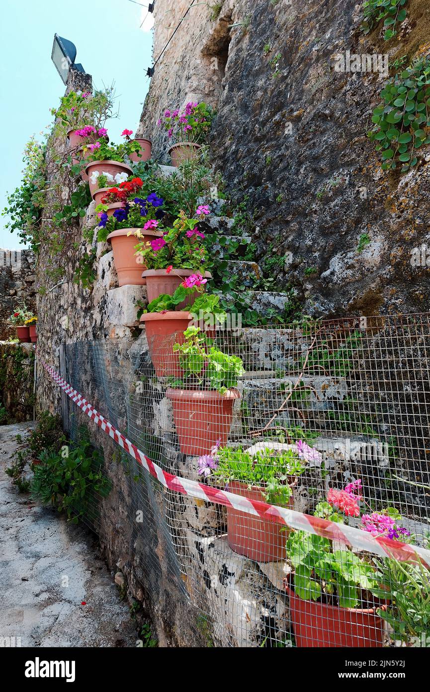 Greece zakynthos courtyard monastery hi-res stock photography and ...