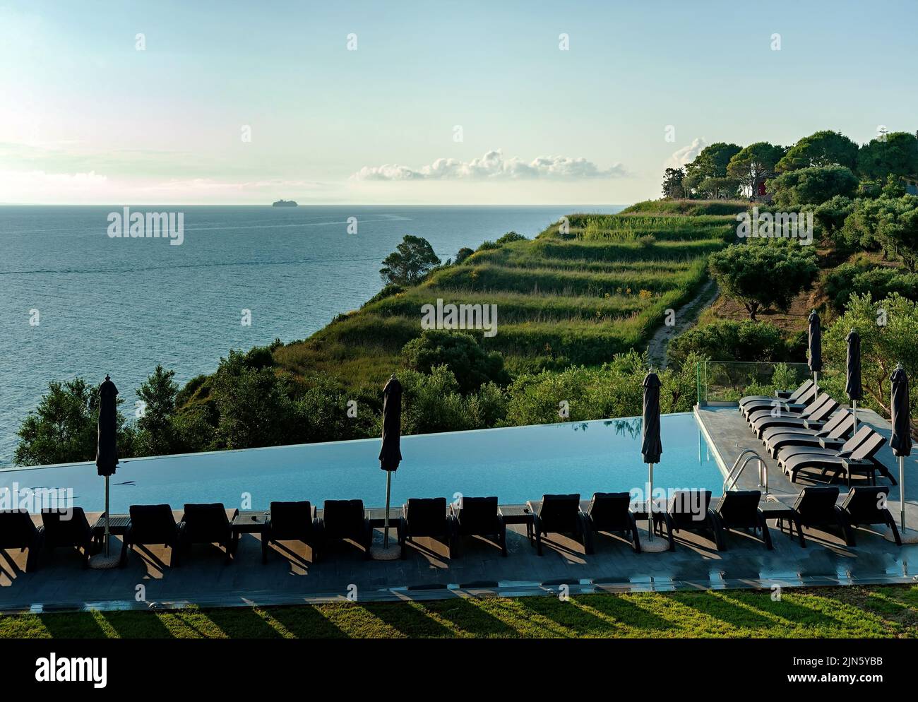 Zakynthos landscape at early morning in Greece Stock Photo - Alamy