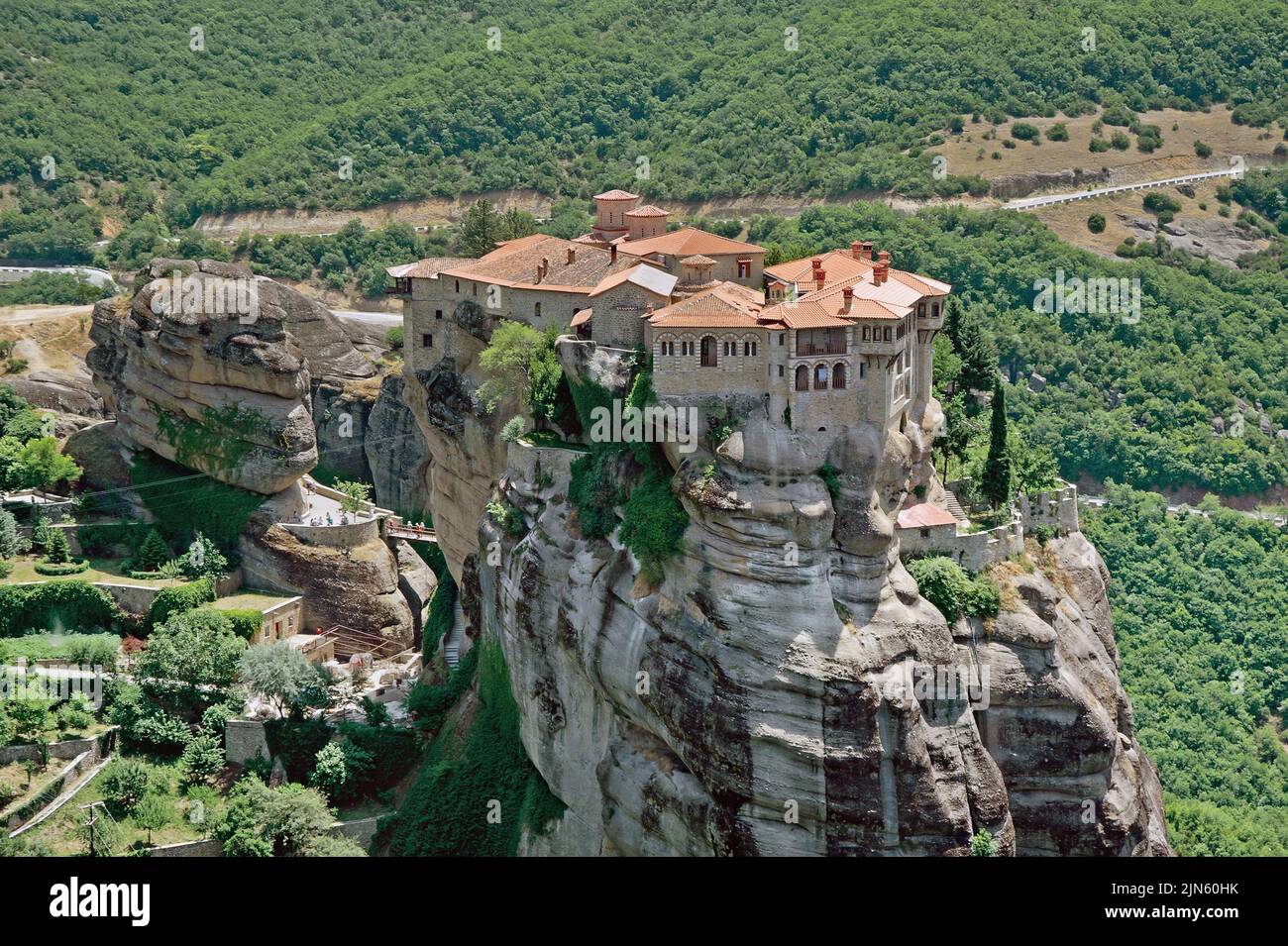The view to The Holy Monastery of Varlaam, the second largest monastery ...