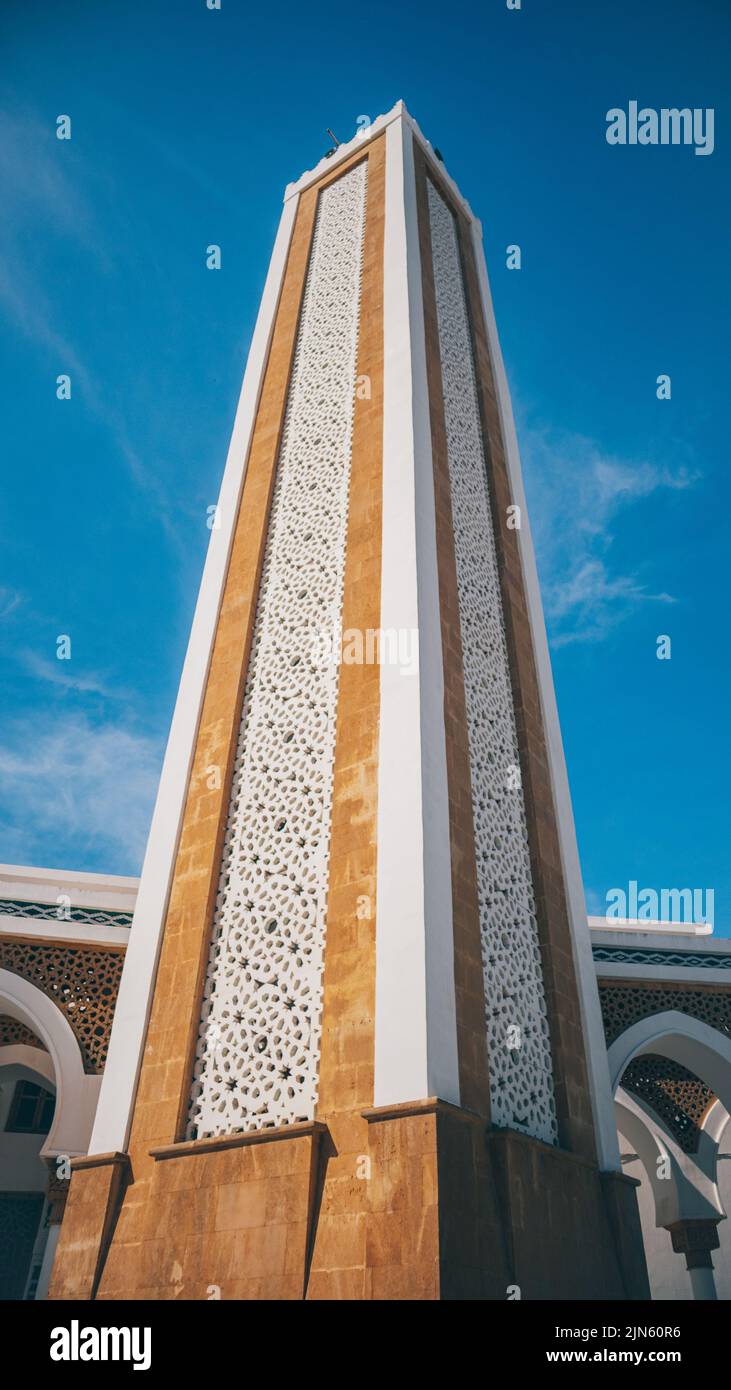 A low angle shot of the Masjid Grand Tangier, Morocco Stock Photo - Alamy
