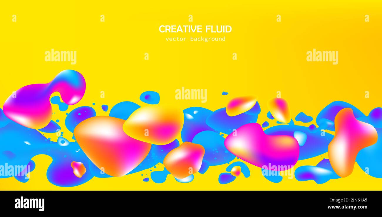 Bright yellow liquid fluid Stock Vector Image & Art - Alamy