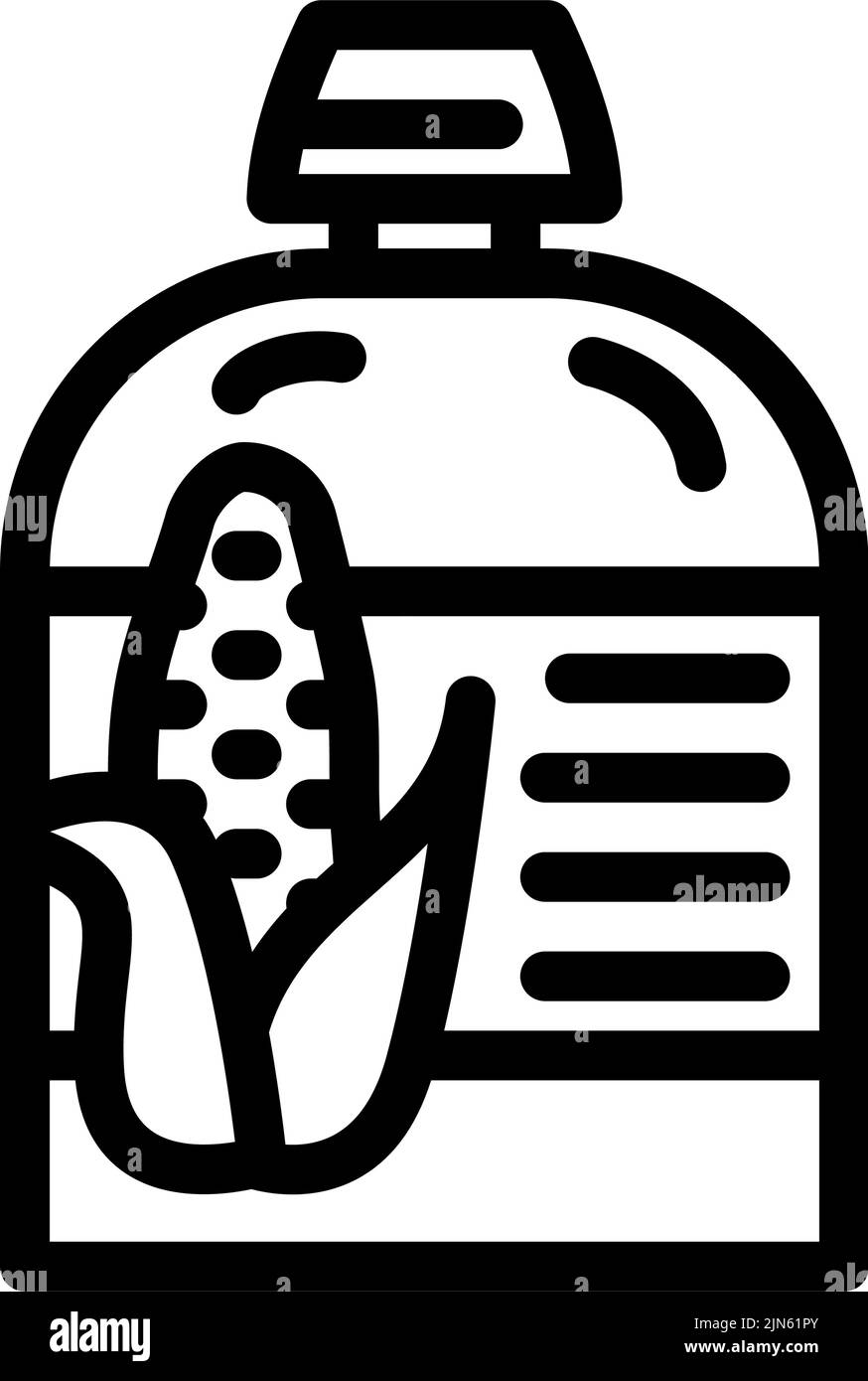 sprout organic baby food line icon vector illustration Stock Vector ...