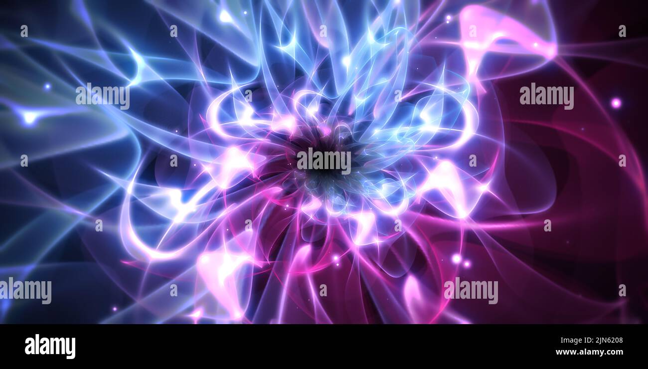 Abstract space tunnel. Infinite zoom. The background Stock Photo - Alamy