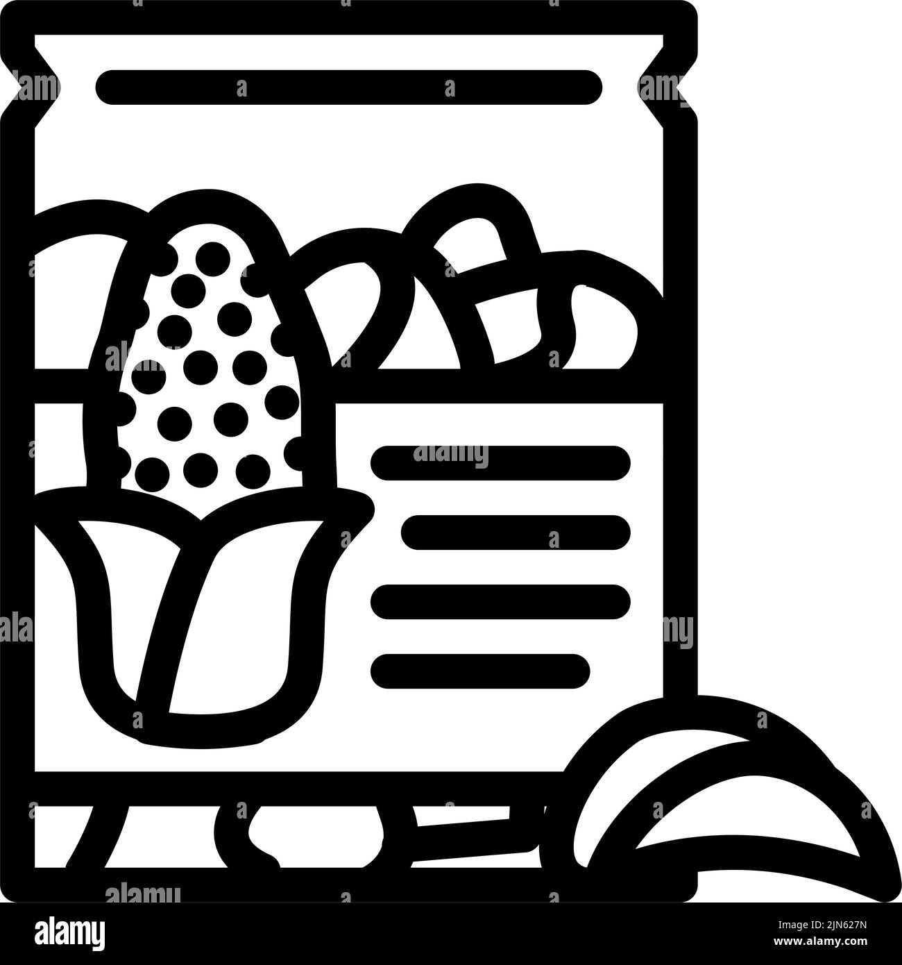 chips corn line icon vector illustration Stock Vector Image & Art - Alamy