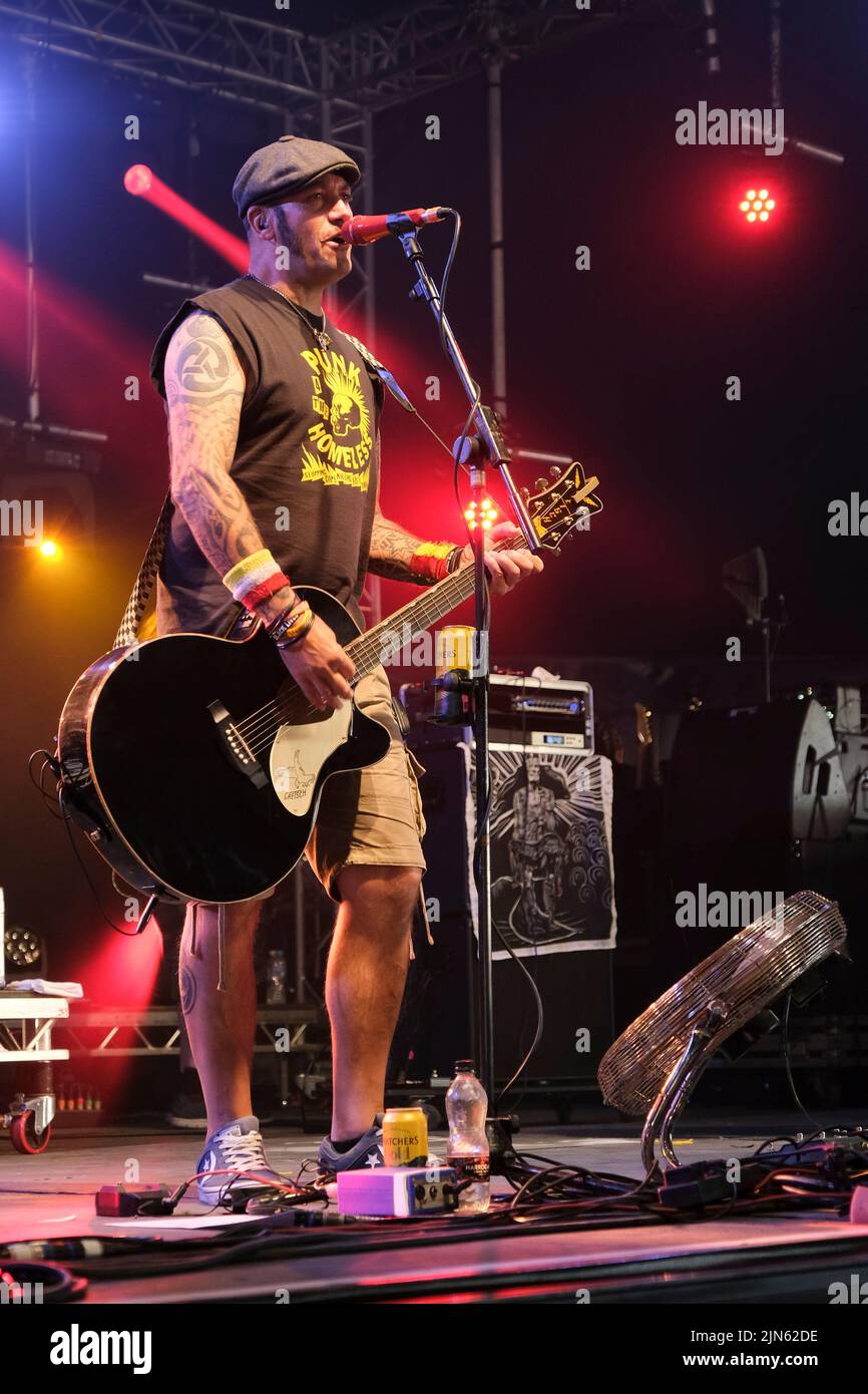 Ken Bonsall of Ferocious Dog performing at the Wickham Festival ...