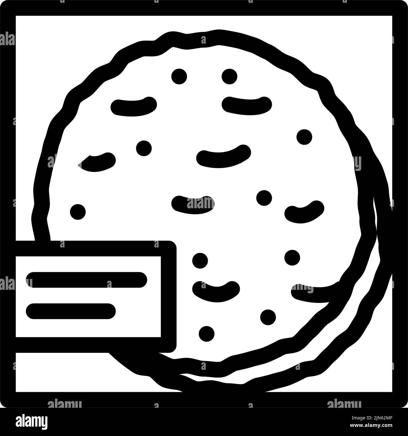 taco shells line icon vector illustration Stock Vector Image & Art - Alamy