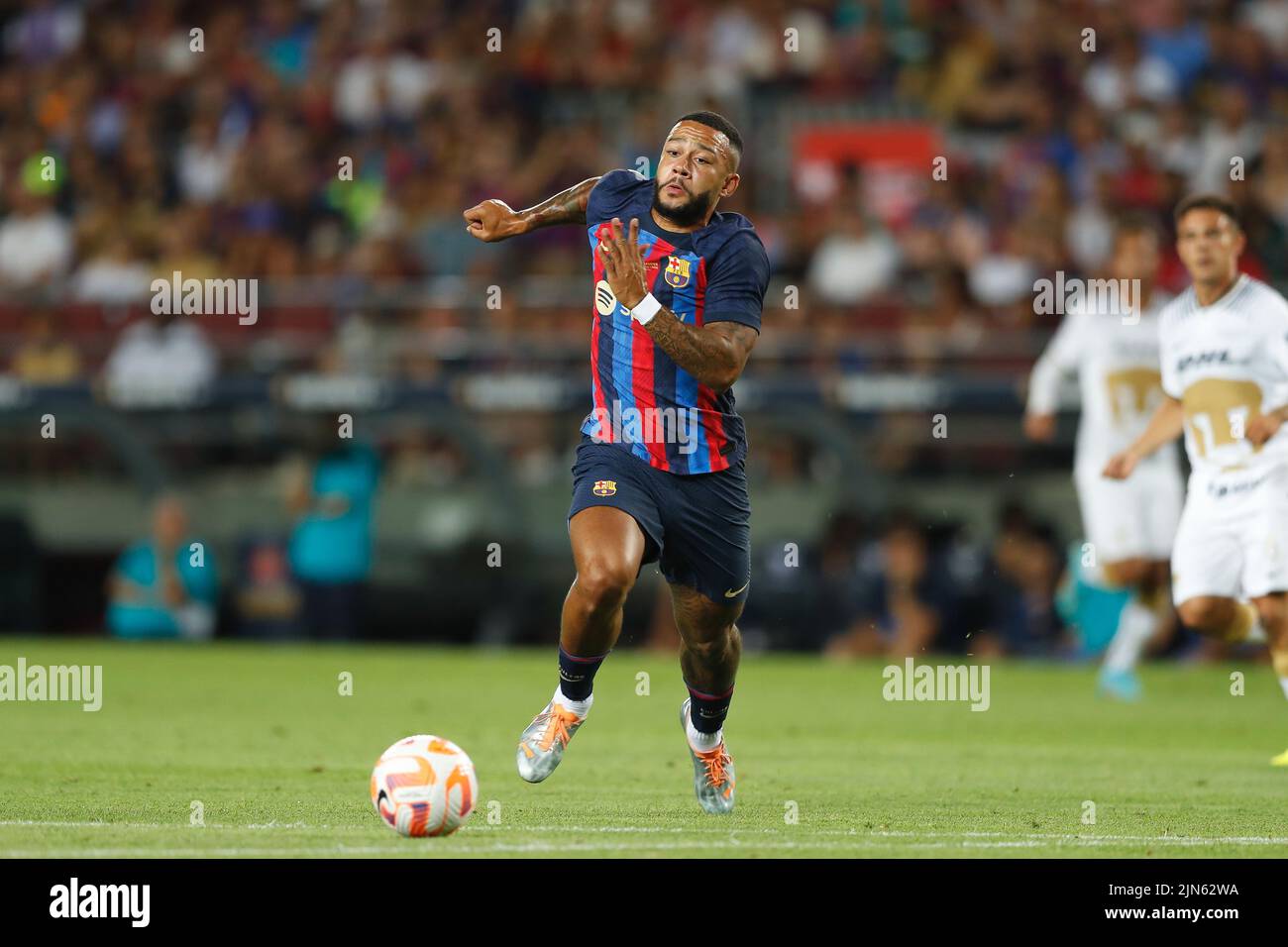 Barcelona, Spain. 7th Aug, 2022. Memphis Depay (Barcelona) Football ...