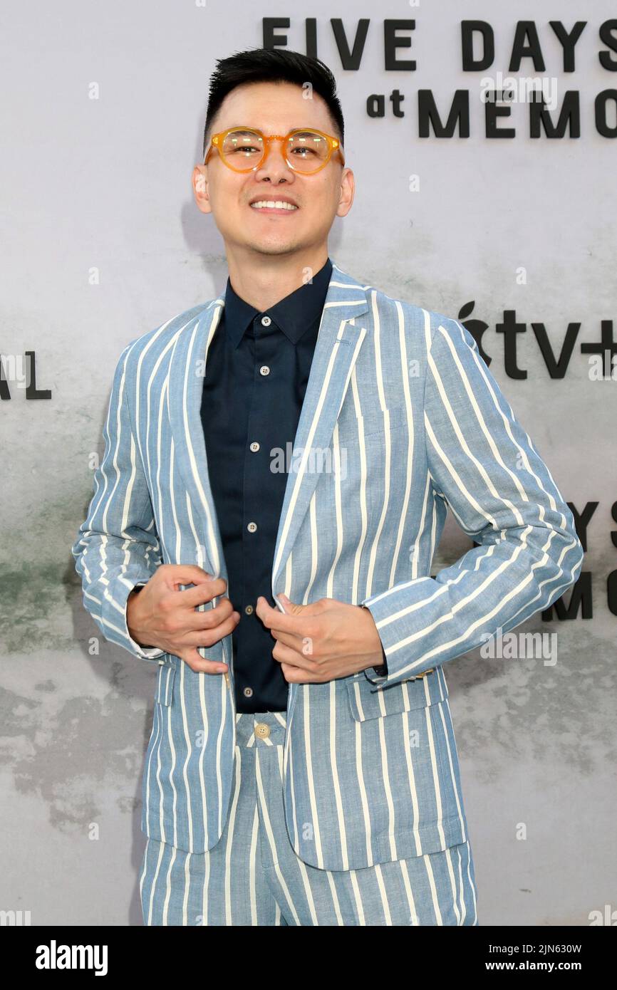 Los Angeles, USA. 08th Aug, 2022. Hank Chen at the Five Days at ...