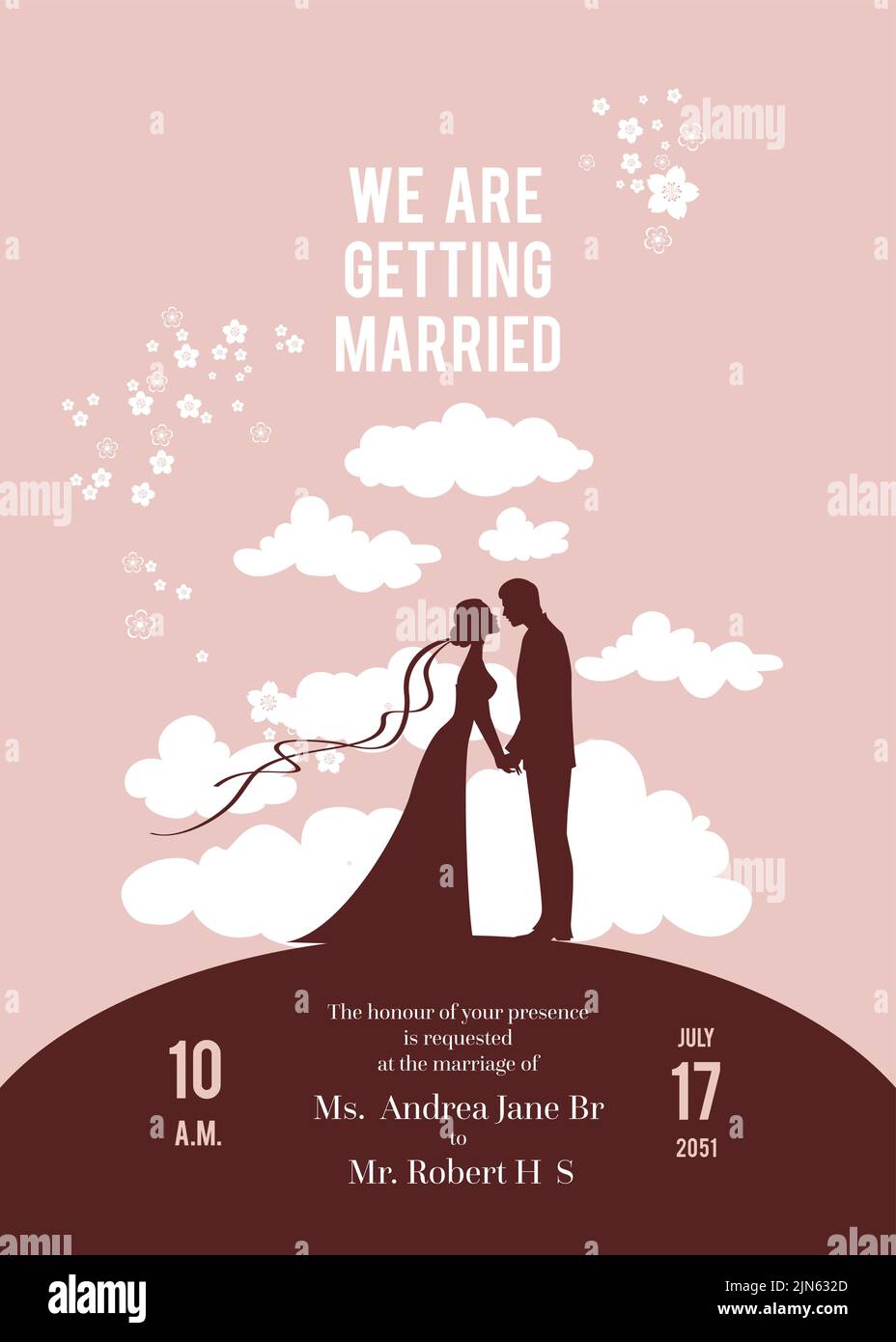 Summer wedding dress Stock Vector Images - Alamy