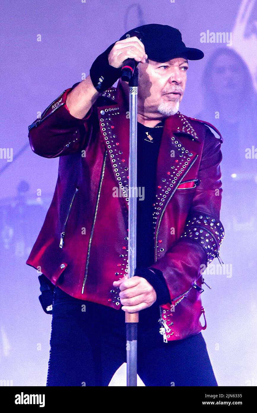 Vasco Rossi performs live on stage at Ippodromo La Maura, Milano ...