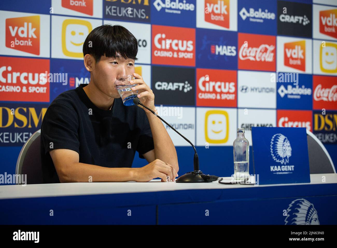Gent. Belgium, 09 August 2022, KAA Gent's player Hyunseok Hong (Hongy ...