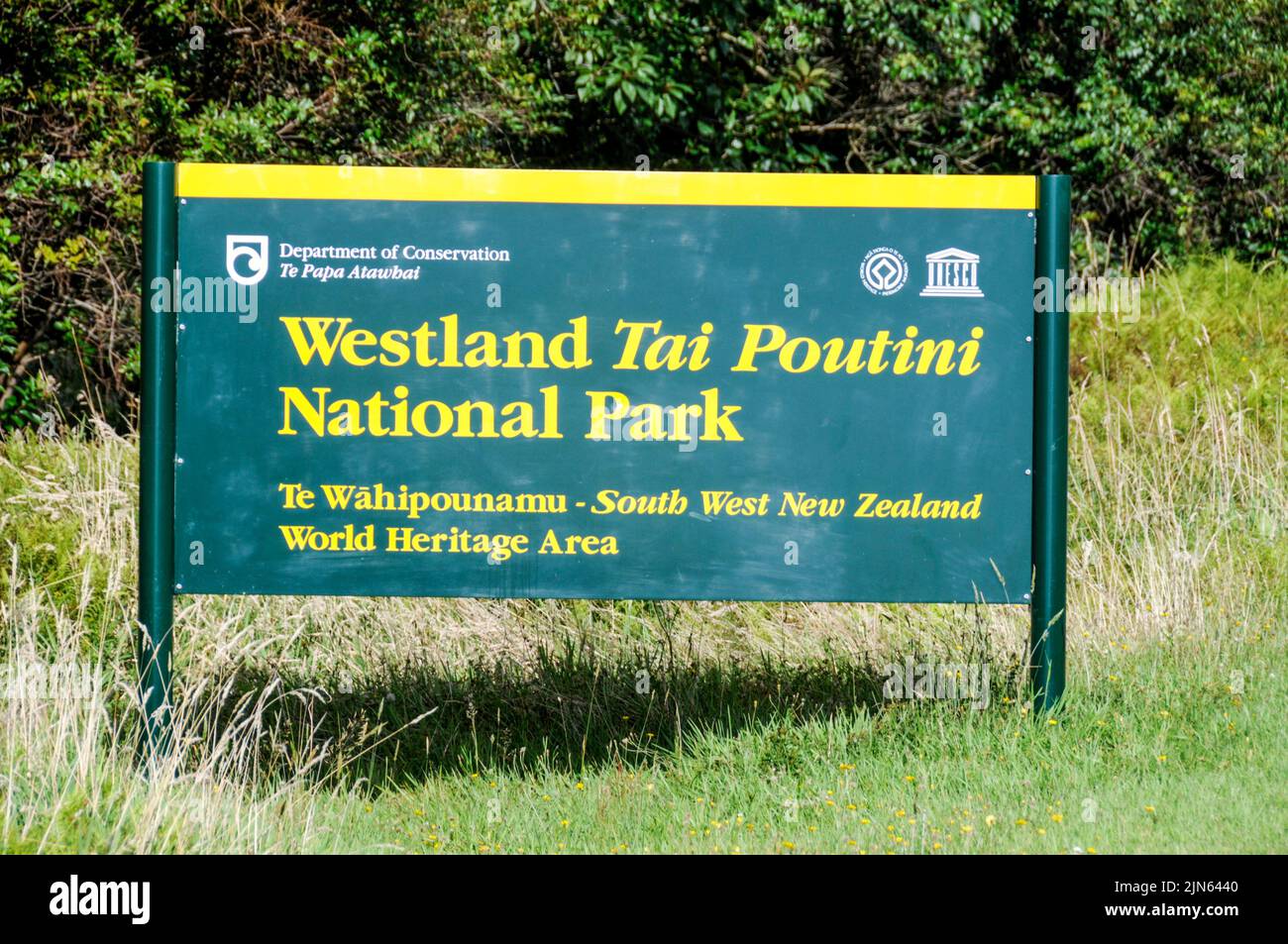 New Zealand road sign Stock Photo - Alamy