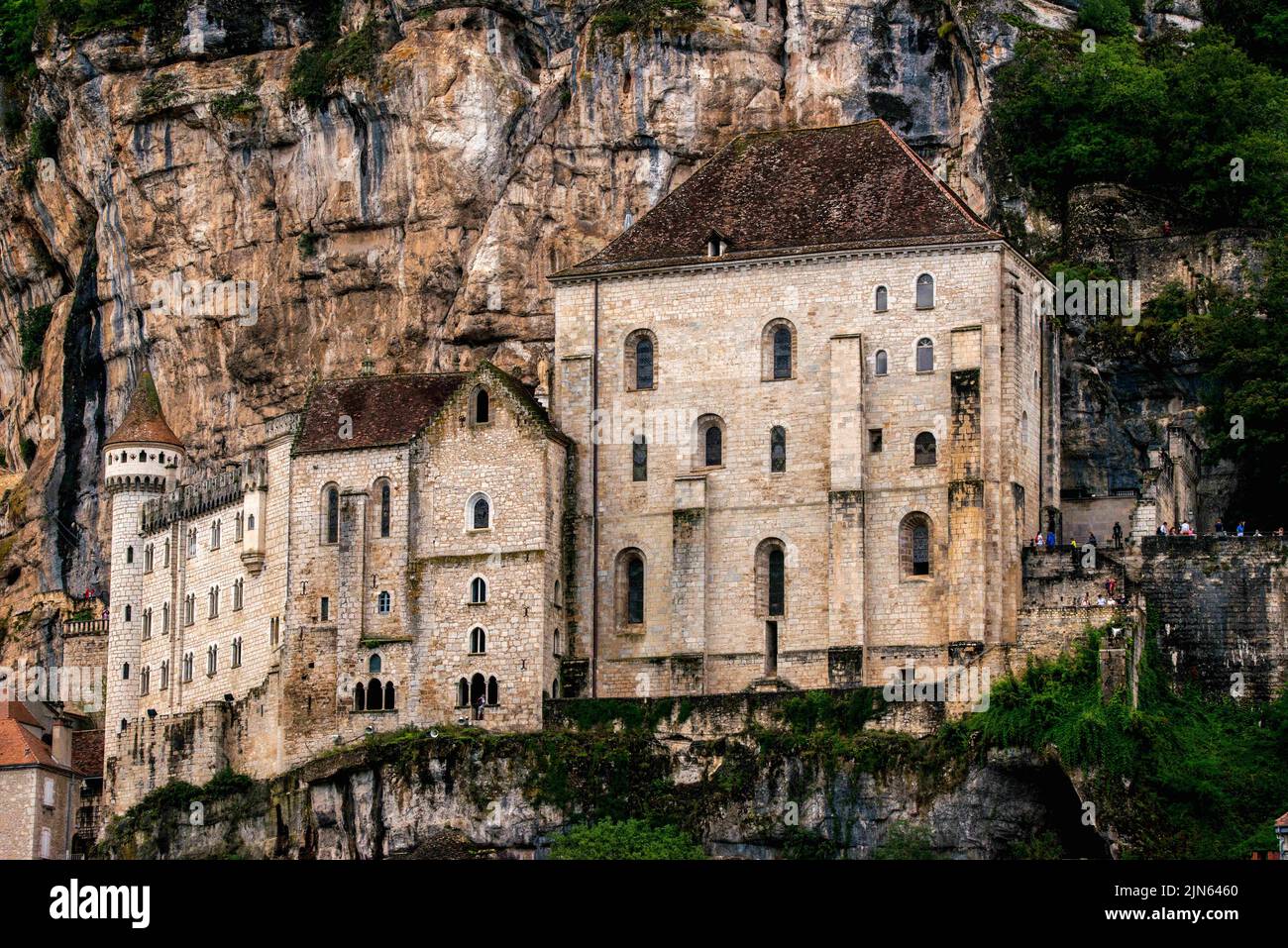 Rocamadour is a small clifftop village in south-central France. It is ...