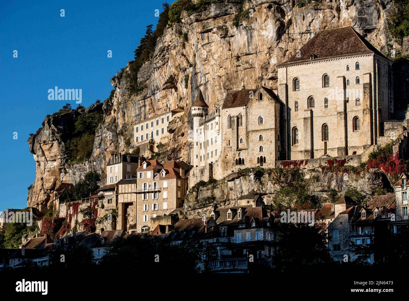 Rocamadour is a small clifftop village in south-central France. It is ...