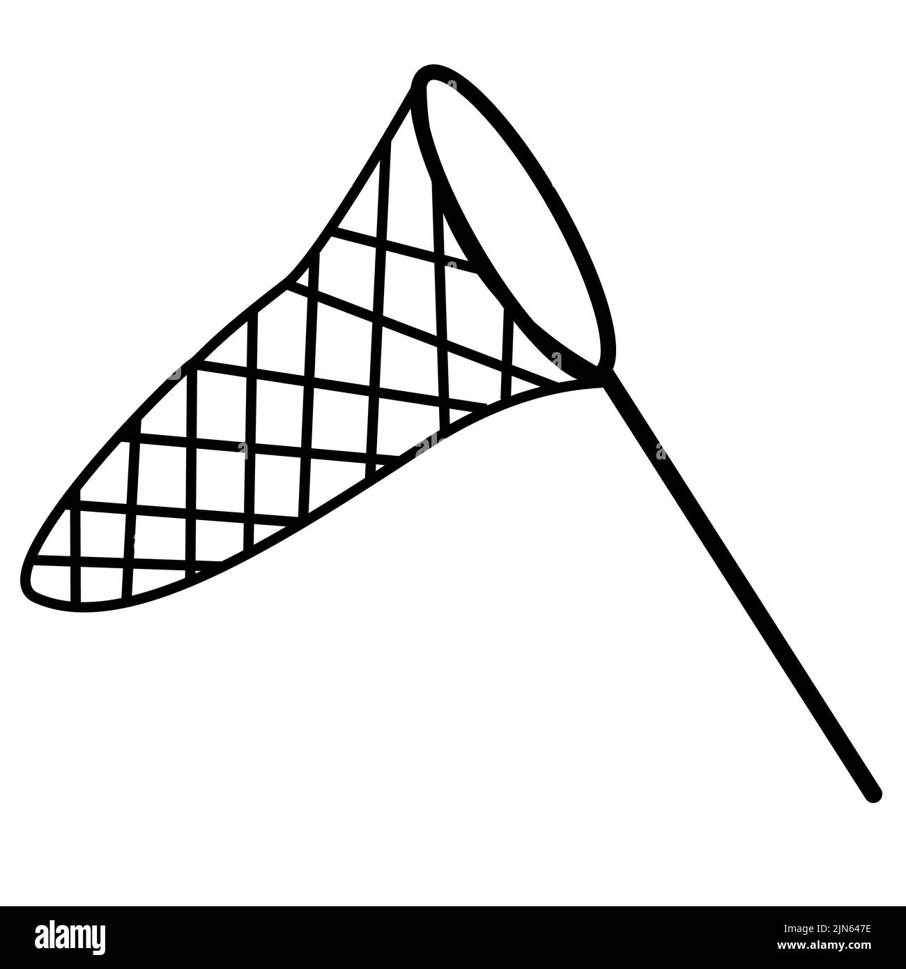 butterfly catching net icon on white background. butterfly net sign ...