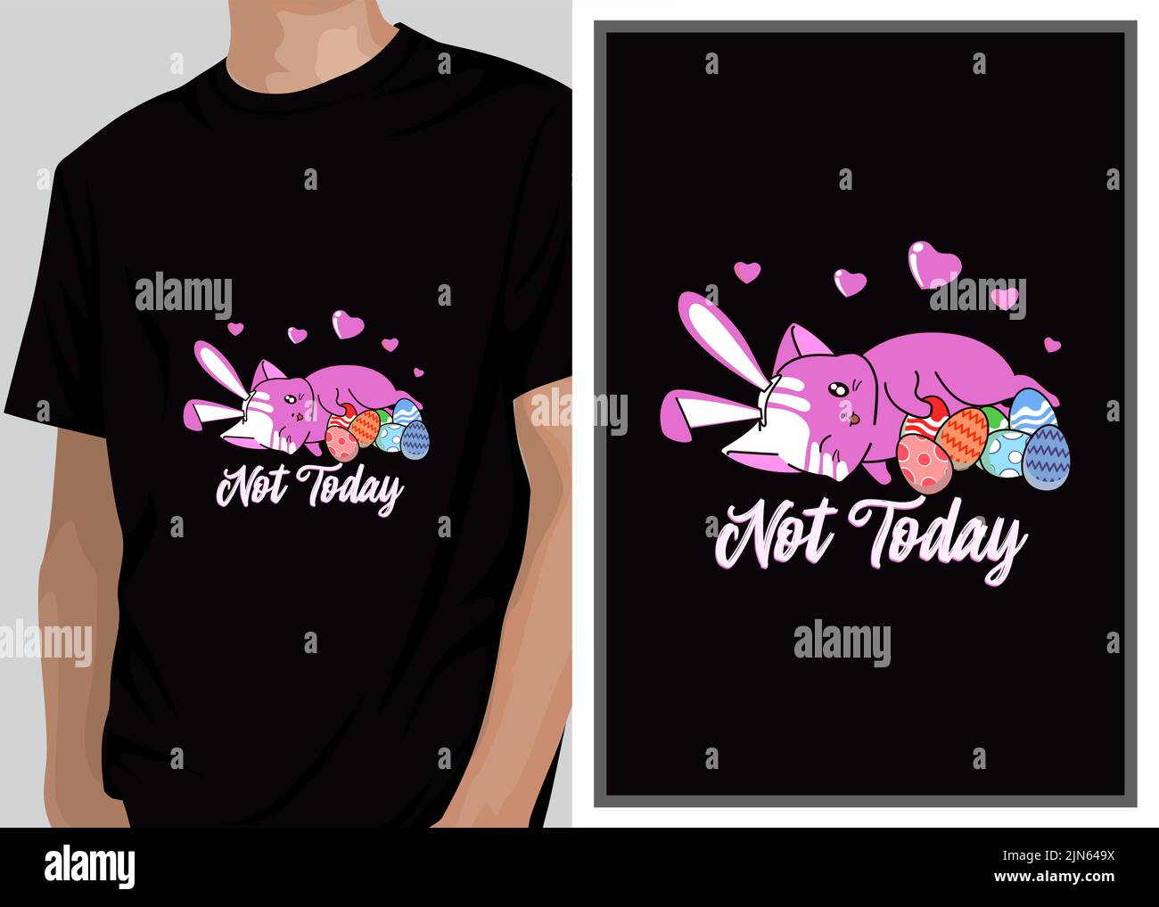 Rabbit tshirt Stock Vector Images - Alamy