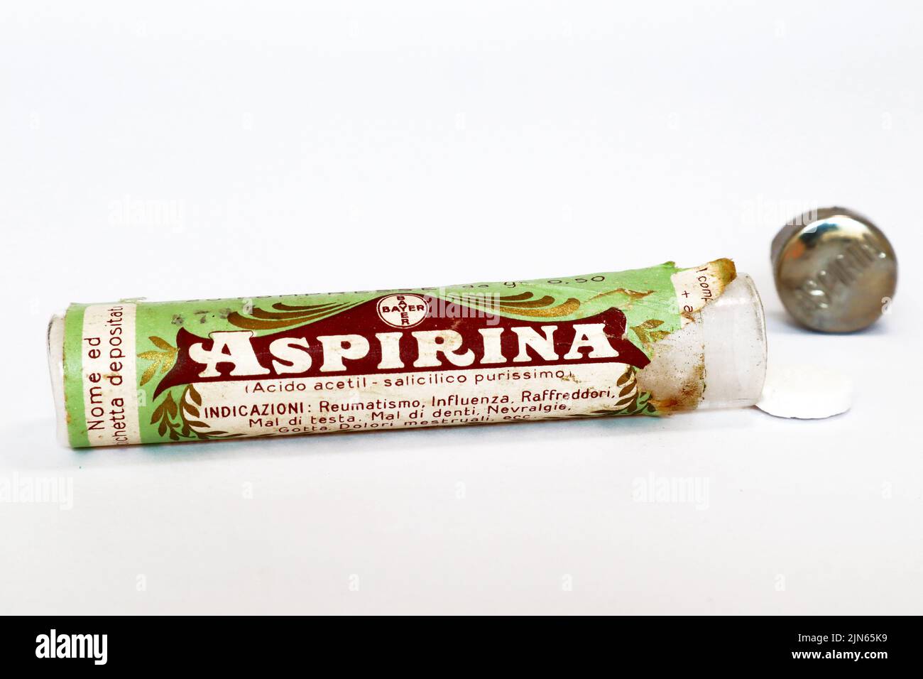 Vintage 1930s ASPIRIN Bayer, medicine with acetylsalicylic acid. BAYER ...