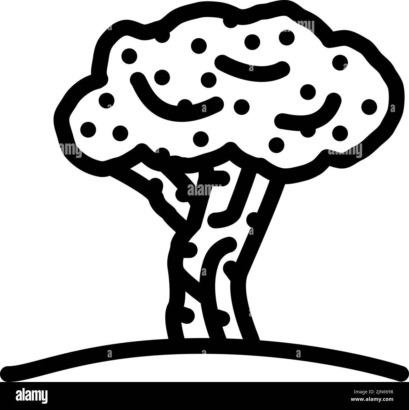 olive tree line icon vector illustration Stock Vector Image & Art - Alamy