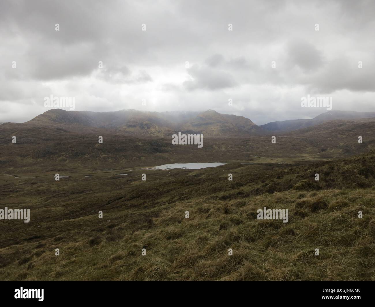 The Cape Wrath trail. Scottish Highlands. West coast of Scotland. UK ...