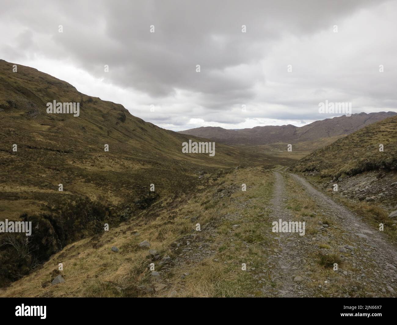 The Cape Wrath trail. Scottish Highlands. West coast of Scotland. UK ...