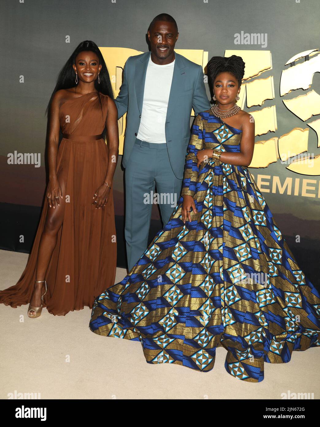 August 8, 2022, New York, New York, USA: IYANA HALLEY, IDRIS ELBA and ...