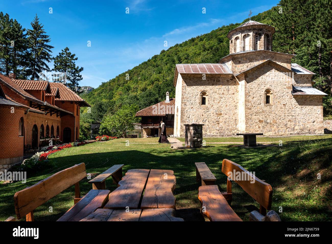Orthodox Christian Monastery. Serbian Monastery of the Holy Trinity ...