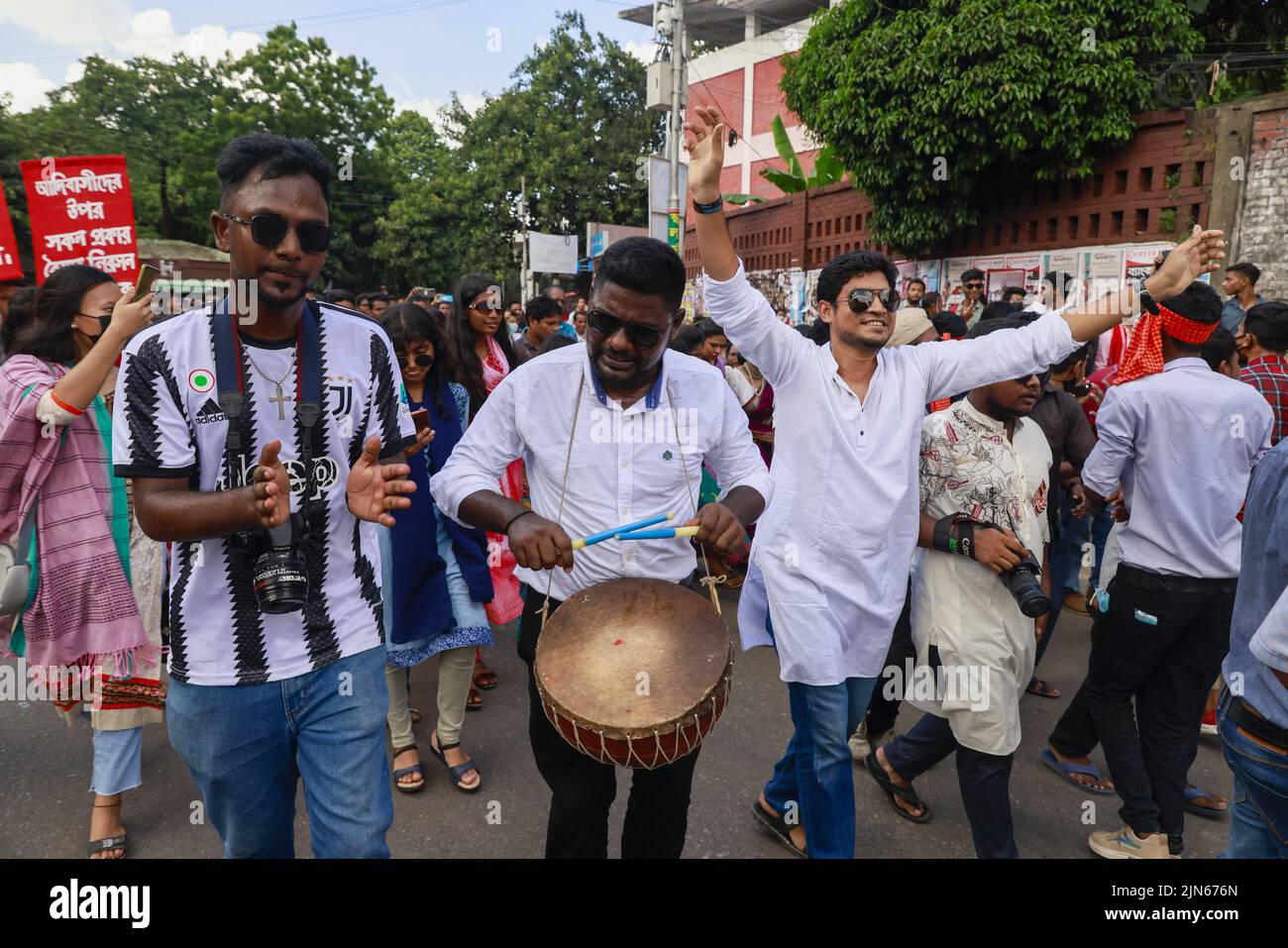 Dhaka, Bangladesh, August 9, 2022. Members of Bangladesh's ethnic ...