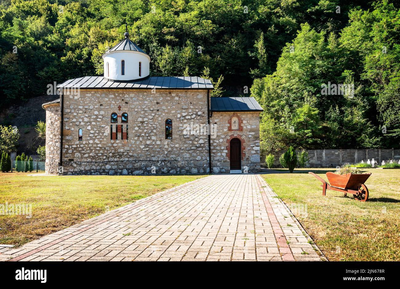Orthodox Christian Monastery. Serbian Monastery of the Ascension ...