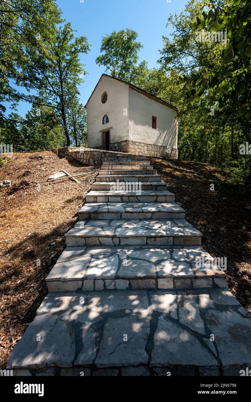 Orthodox Christian Monastery. Serbian Monastery Ilinje (Manastir Ilinje ...