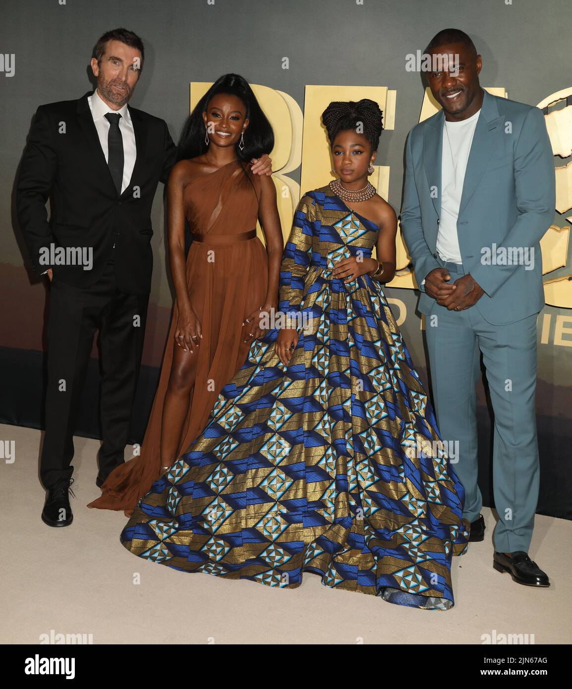 August 8, 2022, New York, New York, USA: SHARLTO COPLEY, IYANA HALLEY ...