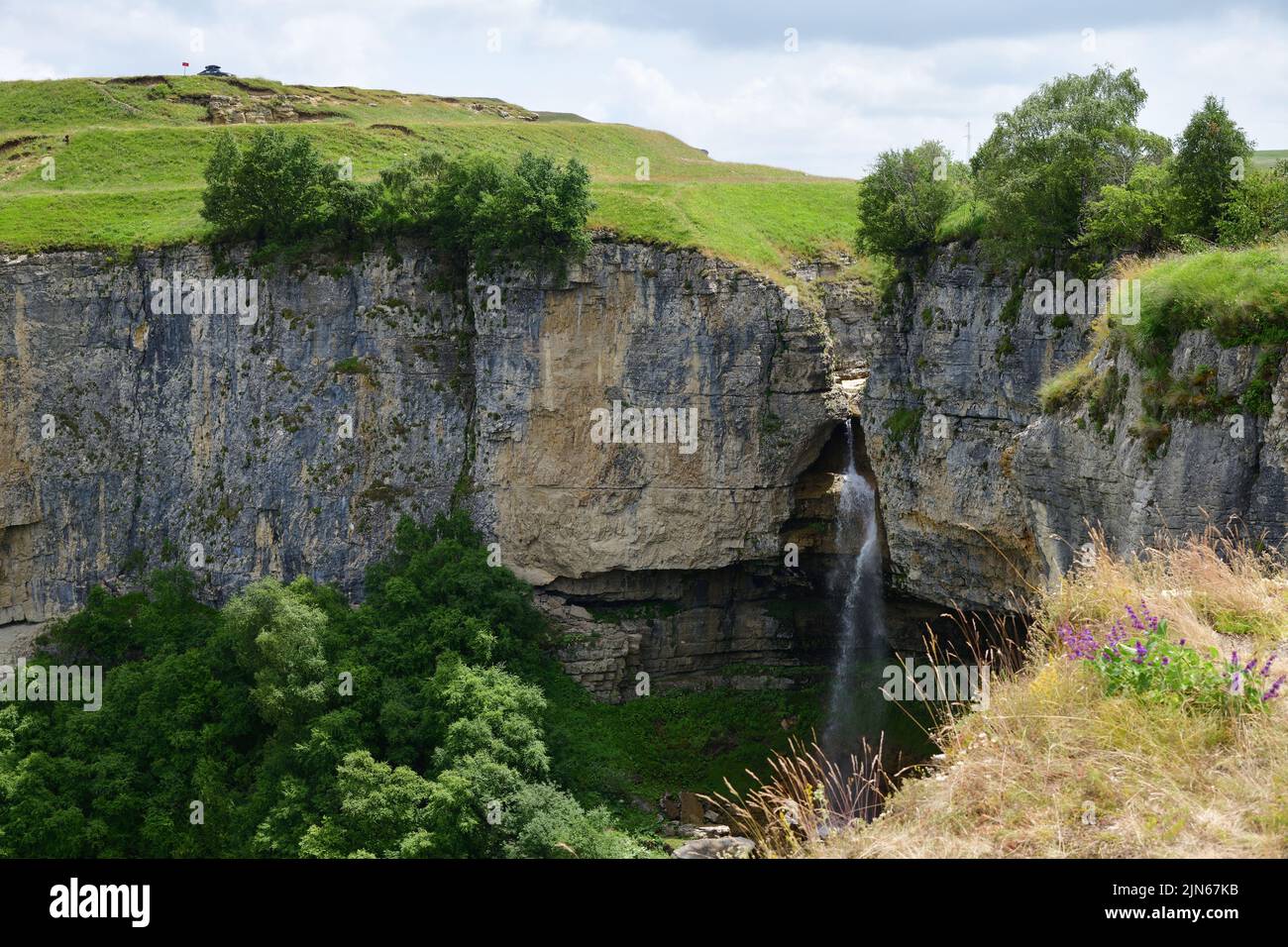 Khan waterfall. Matla nature extreme park. Caucasus scenery. Dagestan ...