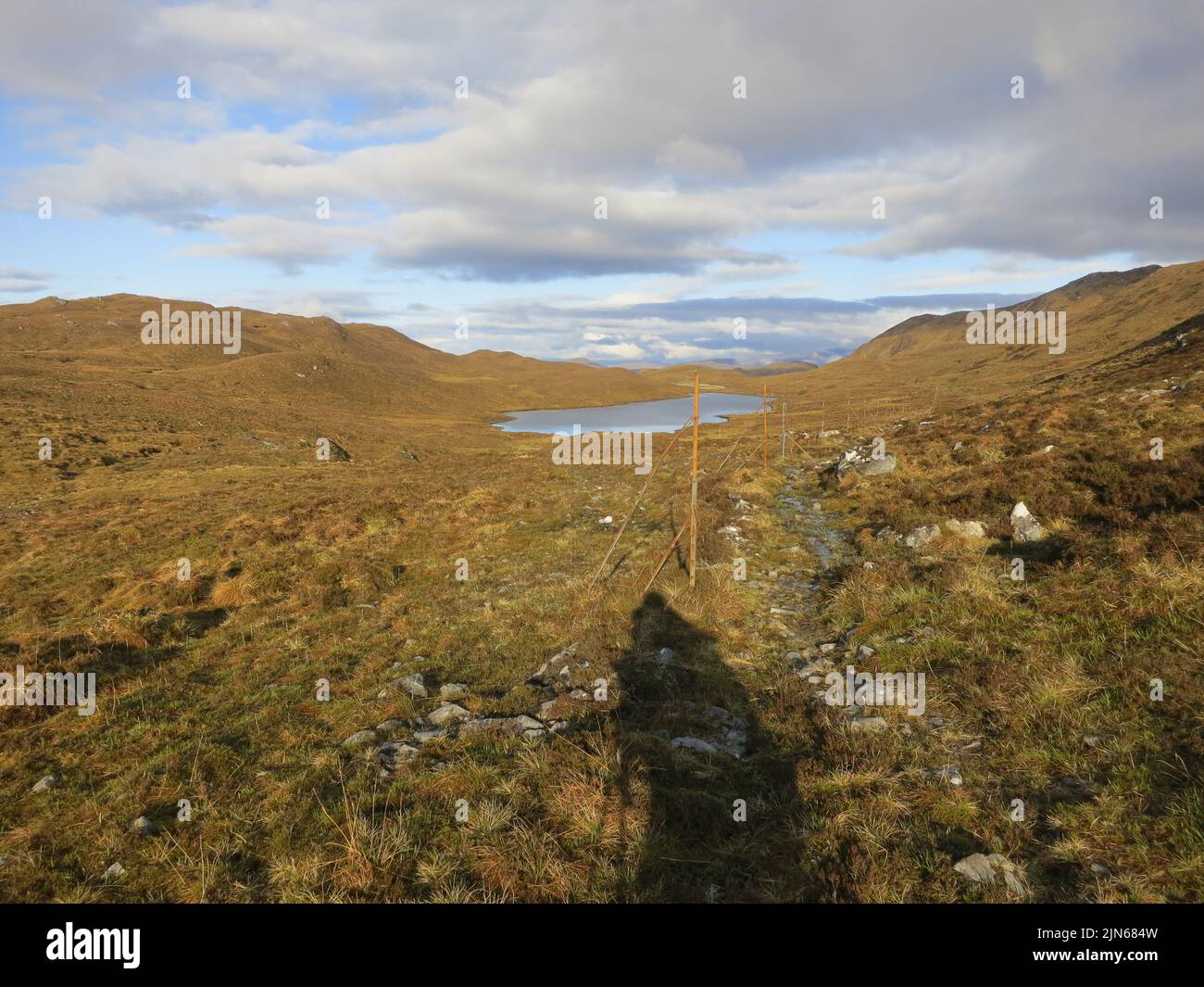 The Cape Wrath trail. Scottish Highlands. West coast of Scotland. UK ...