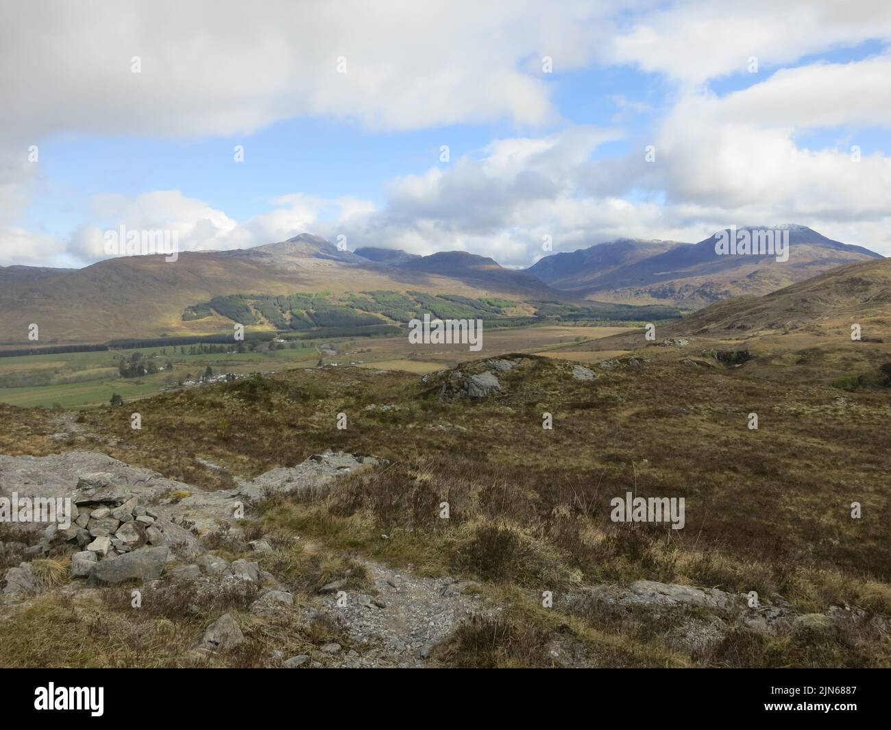 The Cape Wrath trail. Scottish Highlands. West coast of Scotland. UK ...
